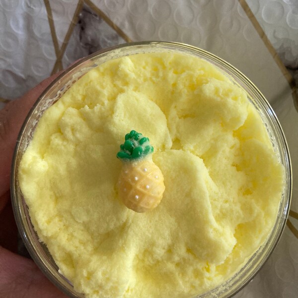 Pineapple Cloud Slime Scented W/charm & FREE Extras, Tropical Pineapple ...