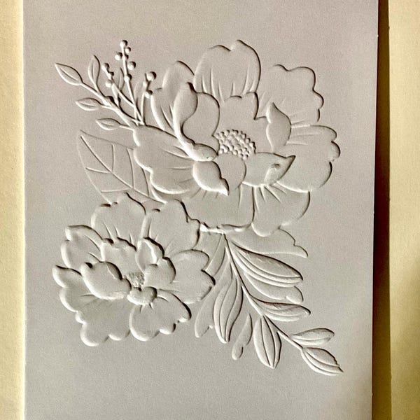 Plentiful Poppies Blank Floral Embossed Cards Note Card Boxed ...