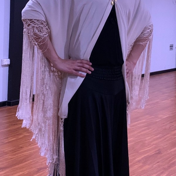 Flamenco Fan Wooden Pericón With Lace. Filleting and Delicately Painted ...