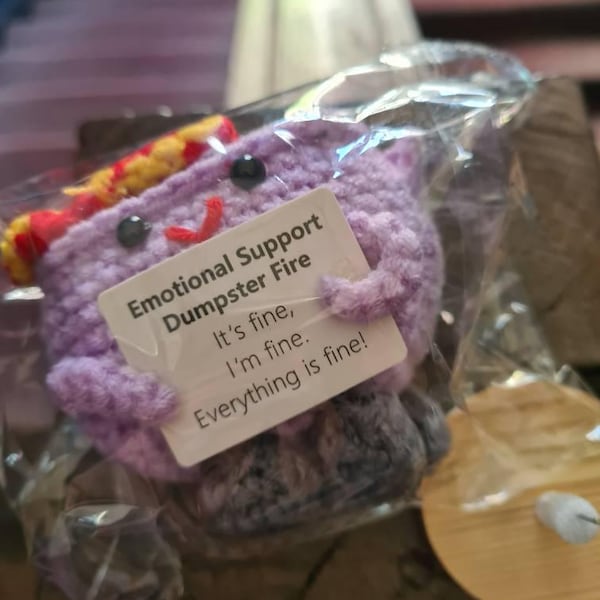 PDF PATTERN ONLY - Crochet Dumpster Fire Pattern, With Video Tutorials ...