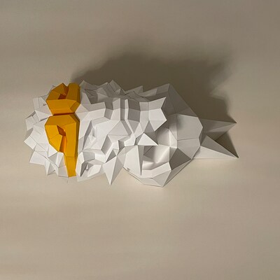 Frog Paper Model ,papercraft , DIY , Low Poly , PDF Papercraft , Frog ...