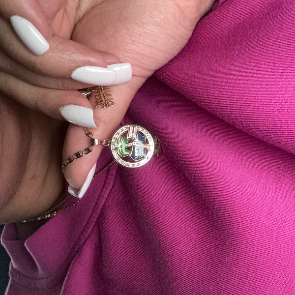 10K Solid Yellow Gold Puerto Rico Gold Charm Pendant With Souvenir ...