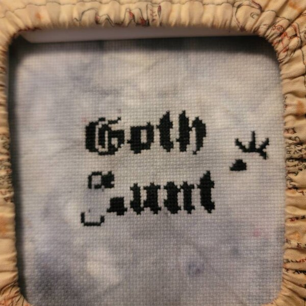 Goth Dad Cross Stitch Pattern - Punk Cross Stitch Pattern - Goth Cross ...