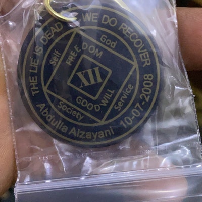 Narcotics Anonymous Key Tag, Personalized Brass NA Birthday Key Chain ...