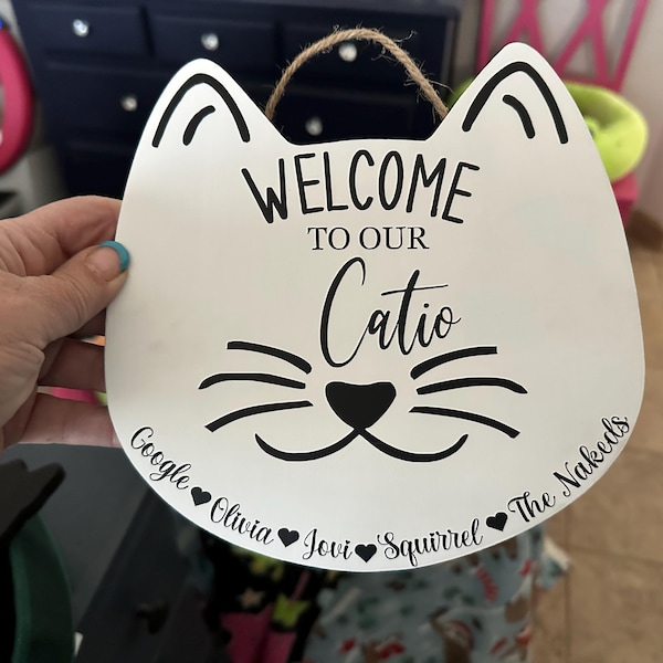 Cat Definition Wood Sign, Stained Wood Cat Sign, Cat Themed Decorations ...