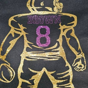 Customizable Football Player SVG, Layered Custom Football SVG ...