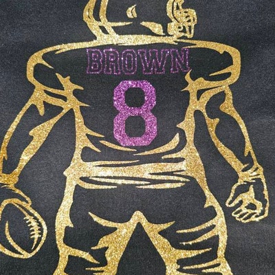 Customizable Football Player SVG, Layered Custom Football SVG ...