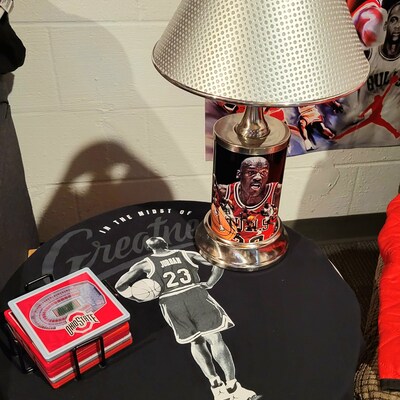 Chicago Bears Desk Lamp With Chrome Finish Shade - Etsy