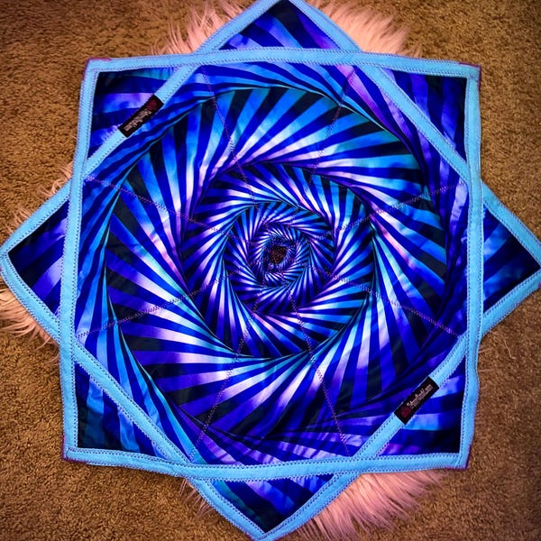 Trippy Squid Flowstar - "v2.0" UV Reactive Sacred Geometry Purple/pink ...