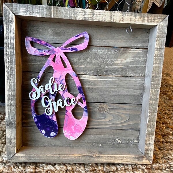 Ballet Slippers Shoes - Laser Cut Unfinished Wood Cutout Craft Shapes ...