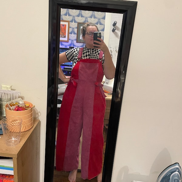 Side-tie Dungarees PATTERN - Digital Pdf + Video Tutorial, Overalls ...