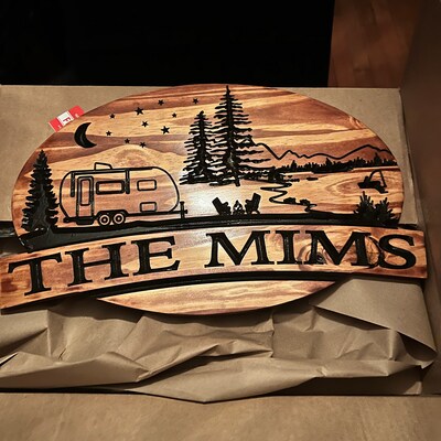 RV Sign, Camper Sign, Engraved Rv Sign, Campsite Flag, RV Flag Hanging ...