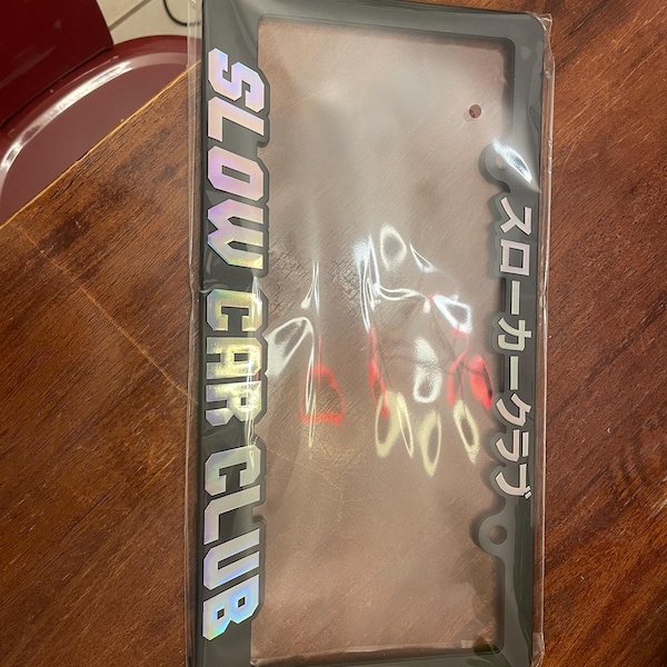 Slow Car Club Holographic Sticker - Etsy
