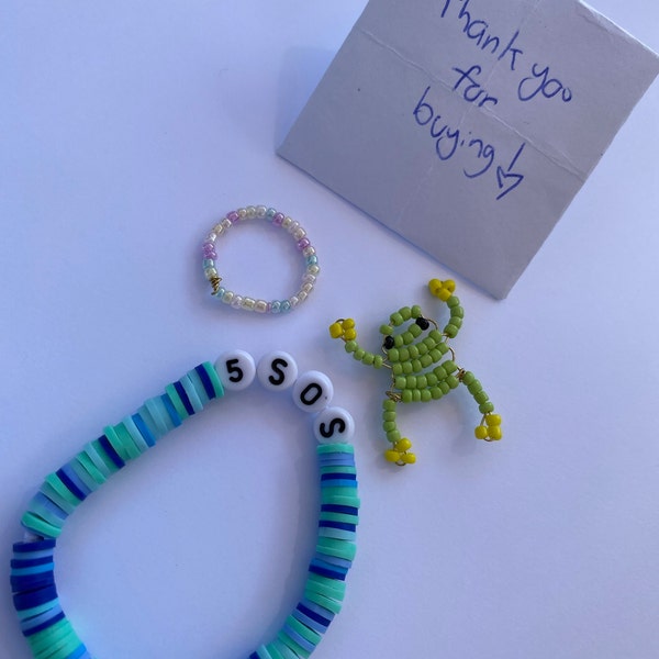 5sos (5 Seconds of Summer) Beaded Bracelets, 5sos, 5sos Show, the 5sos ...