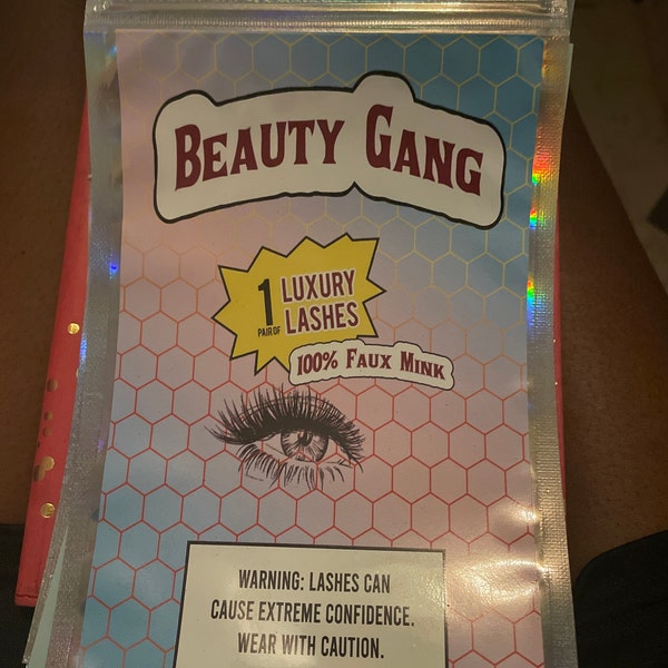 Eyelash Storage Bags for Mink Eyelash Line, Eyelash Laser Zip Bags ...