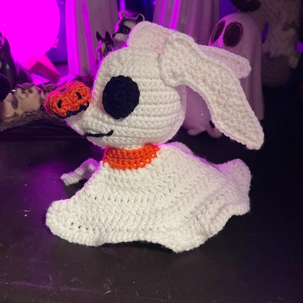 Crochet Ghost Dog Toy Pattern Amigurumi Zero Rag Doll - Etsy