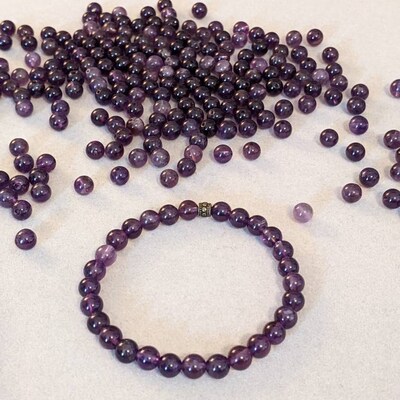 Deep Purple Amethyst Beads Brazil Grade AAA Genuine Natural Gemstone ...