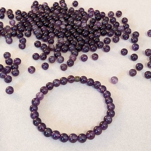 Deep Purple Amethyst Beads Brazil Grade AAA Genuine Natural Gemstone ...