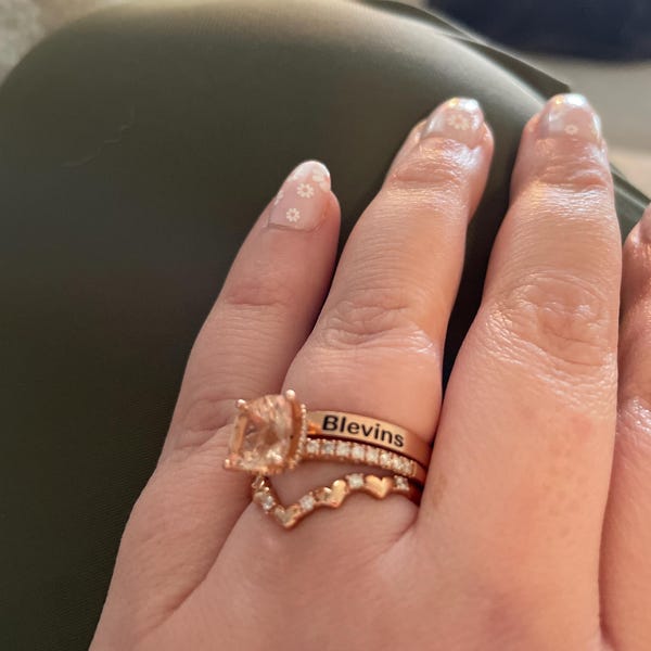 Name Band • Custom Name Ring • Skinny Engraved Ring • Engraved Band ...
