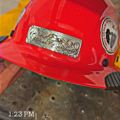 Hard Hat Name Tag Custom Personalized Hard Hat Name Plate - Etsy