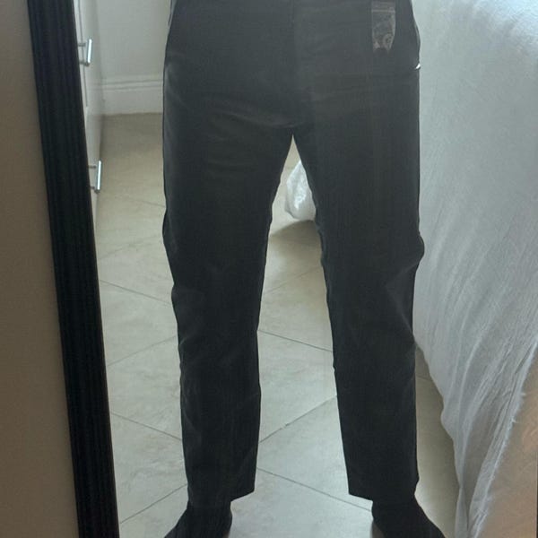 Real Leather Men Black Kilt - Handmade Gladiator Kilt - Genuine Leather ...