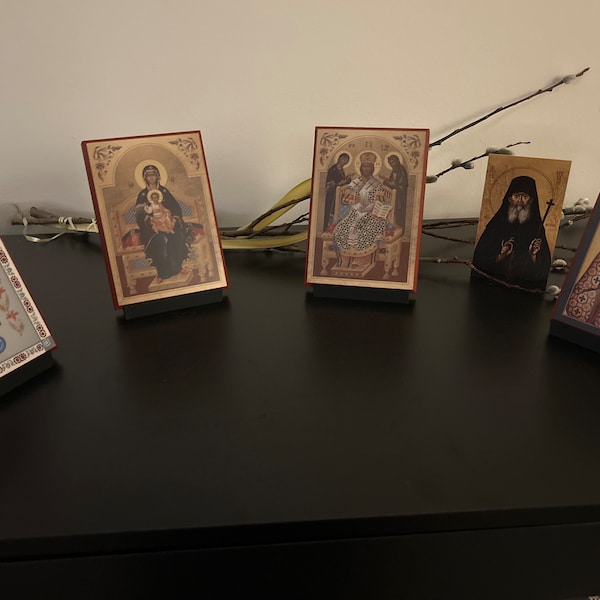 Icon Stand - 3D Printed Support for Icons With Orthodox Cross on Back ...