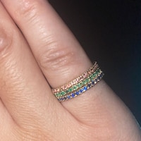 Girl's Gold Flower Ring, Girls Flower Birthstone Ring, Teen Girls Gold ...