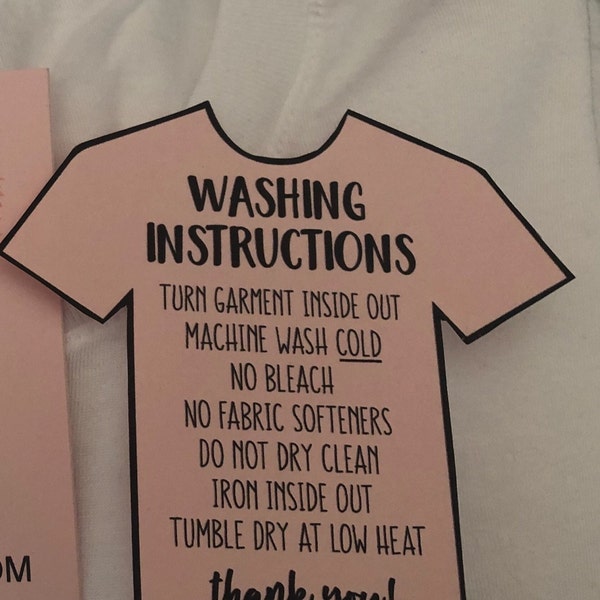Washing Instructions Svg Care Instructions Card Svg Shirt Care Svg for ...