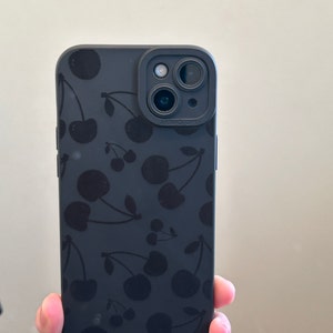 Quilted Detail Black Phone Case - Etsy