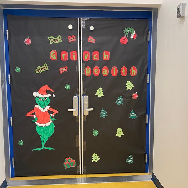 Christmas/december/winter Health Bulletin Board/door Decor Kit for ...