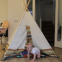 Kids Canvas Teepee Sewing Pattern, Kids Tent, Play Tent Pattern, Easy ...