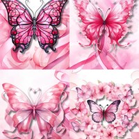 Watercolor Black and Red Digital Papers, Abstract Digital Backgrounds ...