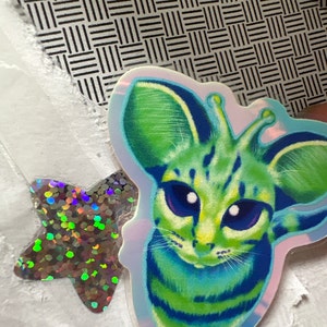 Gnarp Gnap Alien Seal Alienposting Meme Glitter Vinyl Sticker - Etsy