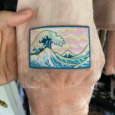 Wave Patch Ocean Iron on Patch Sea Beach Surf Make Waves Great Wave ...