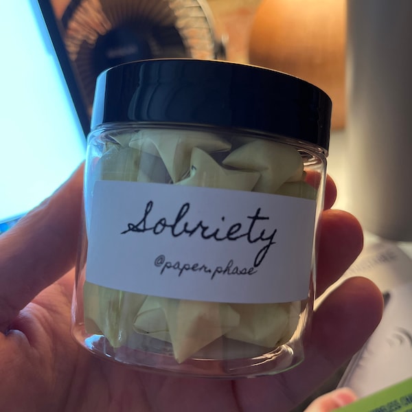 Wellness Jar - A Jar of Paper Stars Filled With Motivational Quotes of ...