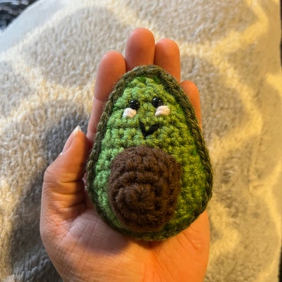 Avocado Keychain Crochet Pattern - Etsy