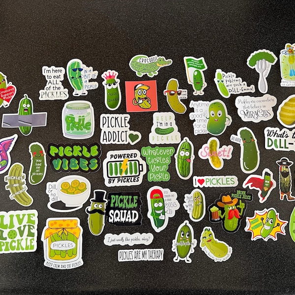 Pickle Sticker Pack Stickers Stickers For Laptop Water Bottle Sticker Pack Vinyl
