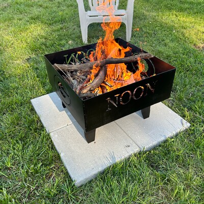 60 Inch Octagon Fire Ring Customized With Names Phrases or - Etsy