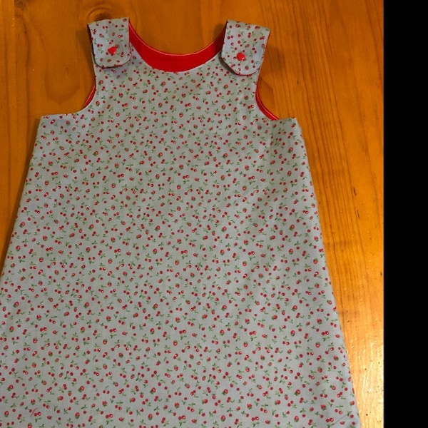 A-line Dress Pattern for Girls - Reversible Aline Dress Sewing Pattern ...