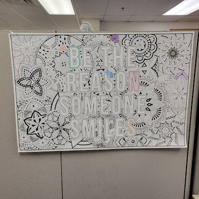 Make Your Own Giant Coloring Poster Hidden Cottage Design Poster ...