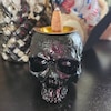 Skull Backflow Incense Burner Holder, Witch, Halloween, Goth | Gothic ...