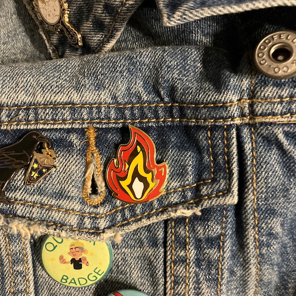 It's Fire Hard Enamel Lapel Pin - Etsy