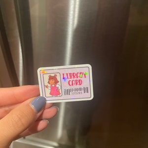 DW Library Card Arthur Library Card Sticker Kindle - Etsy