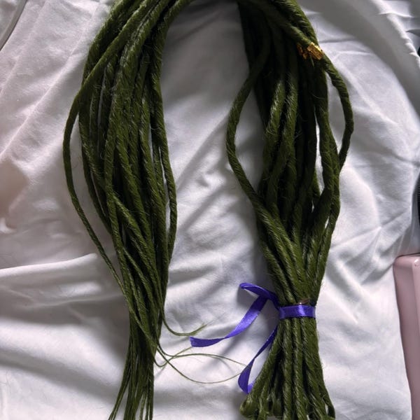 Synthetic Dreads Double Ended or Single Ended Dreadlocks "olive Tree ...