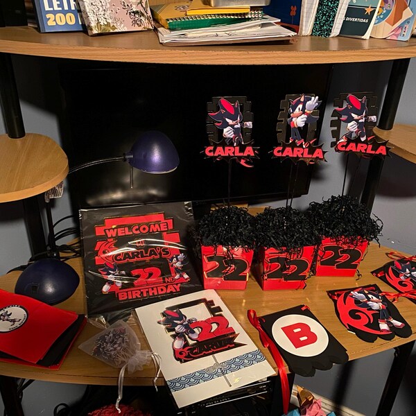 Shadow Birthday Party Decorations, Shadow Party Supplies, Shadow Theme ...