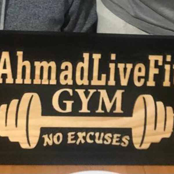 Personalized Gym Name Sign Custom Home Gym Workout Room Sign Gifts for ...