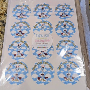 Custom Frozen Birthday Party Food Labels DIY Printable File - Etsy