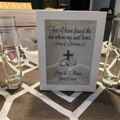 Unity Sand Set for Wedding, Sand Ceremony Shadow Box, Unity Sand Frame ...