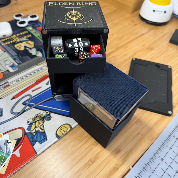 Commander Deck Box With Card Tray and Removable Front Slab - MTG TCG ...