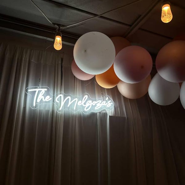 Custom Wedding Neon Sign, LED Wedding Sign With Free Dimmer, Battery ...